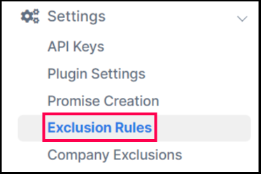 Exclusion Rules